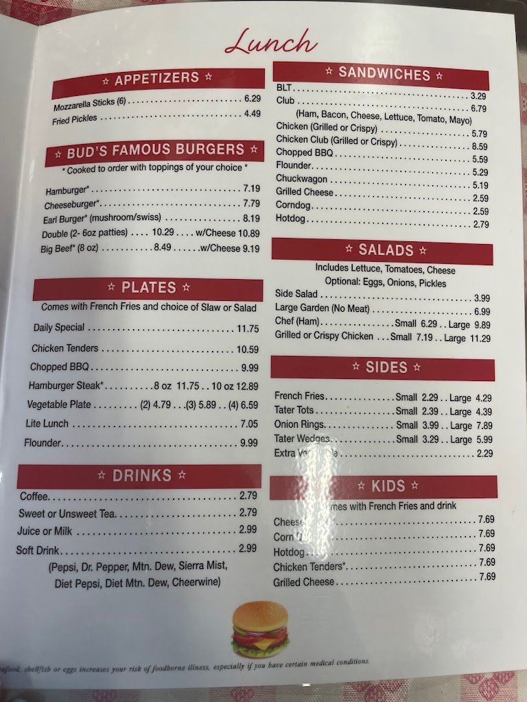 Bud's Korner Kitchen - Burke County Tourism
